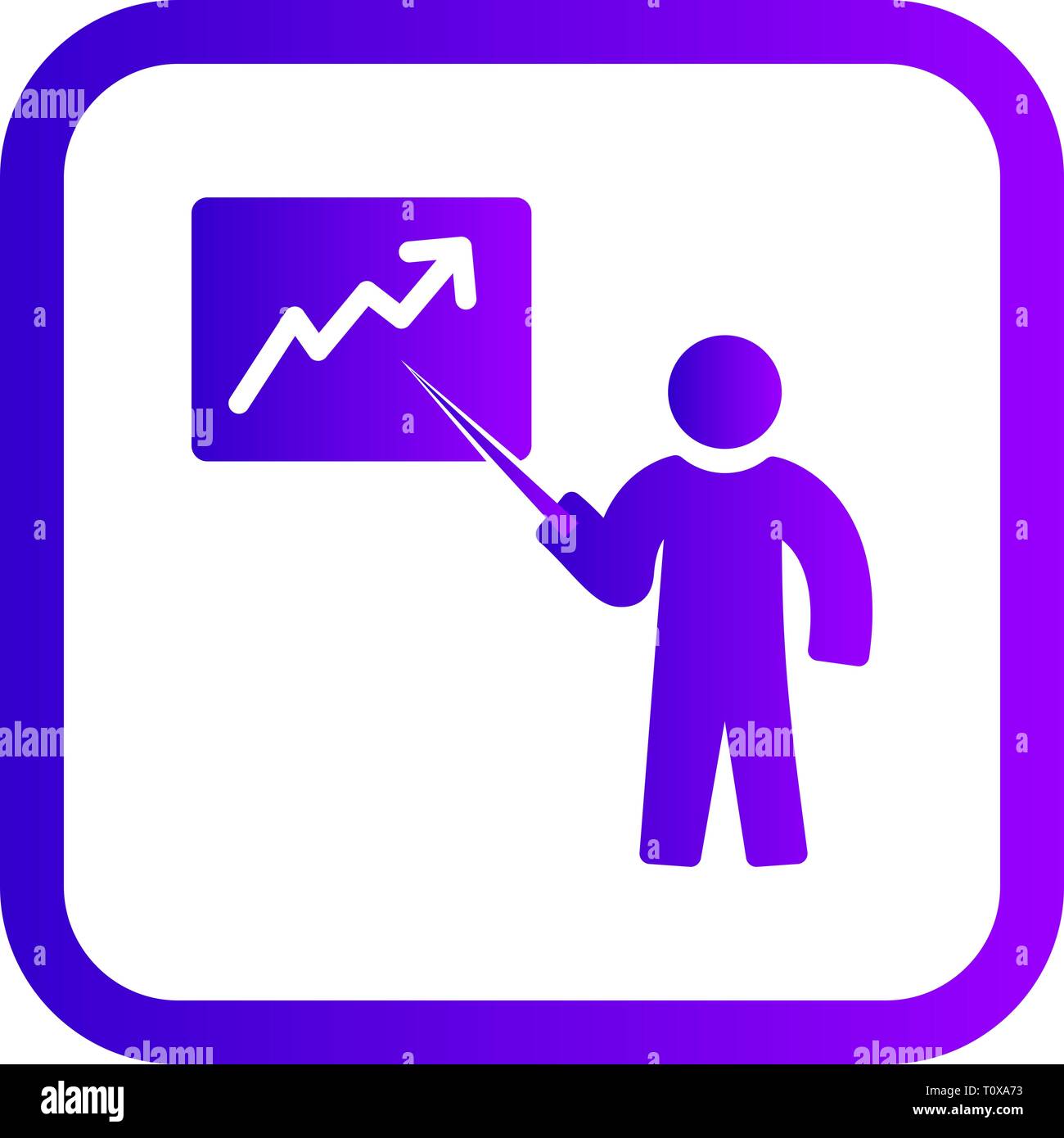 Illustration Presentation Icon Stock Photo - Alamy