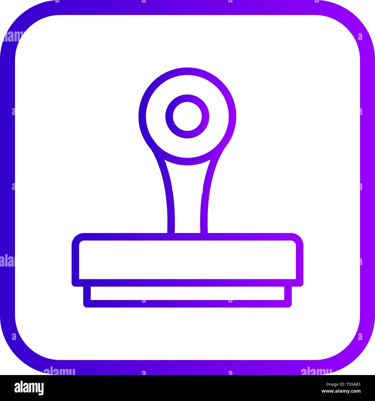 Illustration Stamp Icon Stock Photo - Alamy