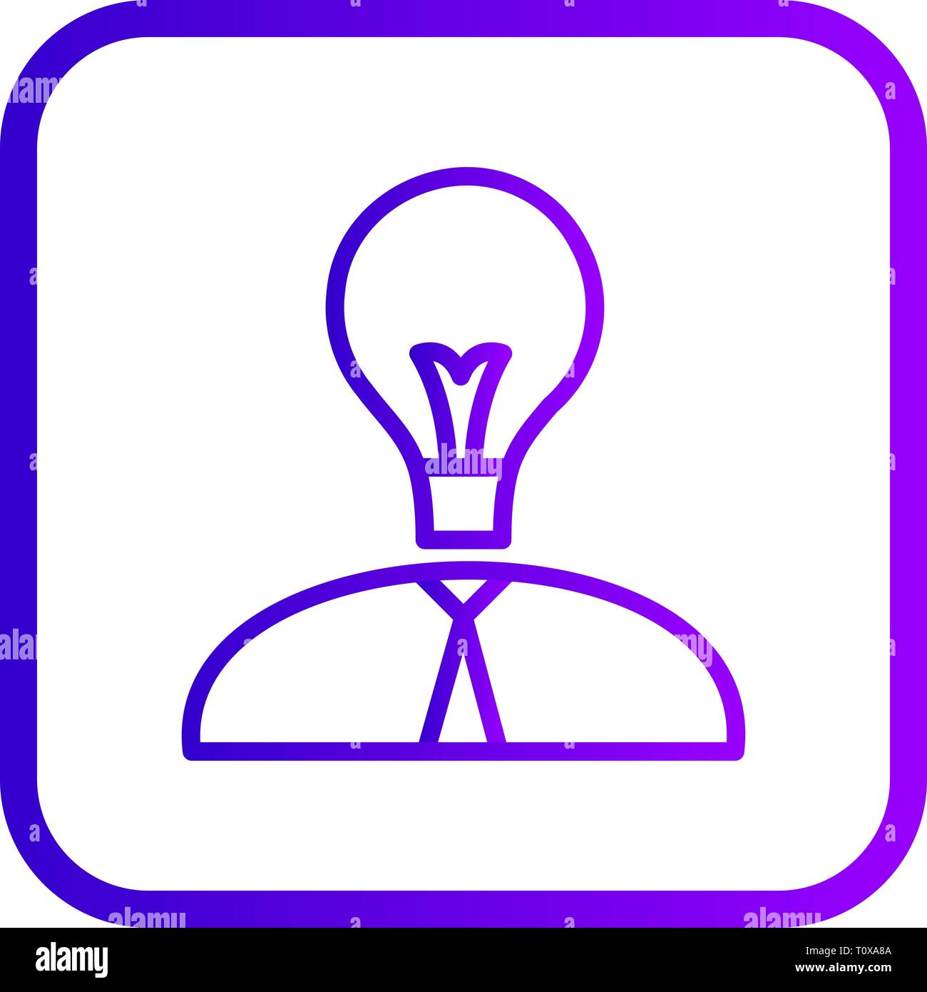 Illustration Creavite Man Icon Stock Photo - Alamy
