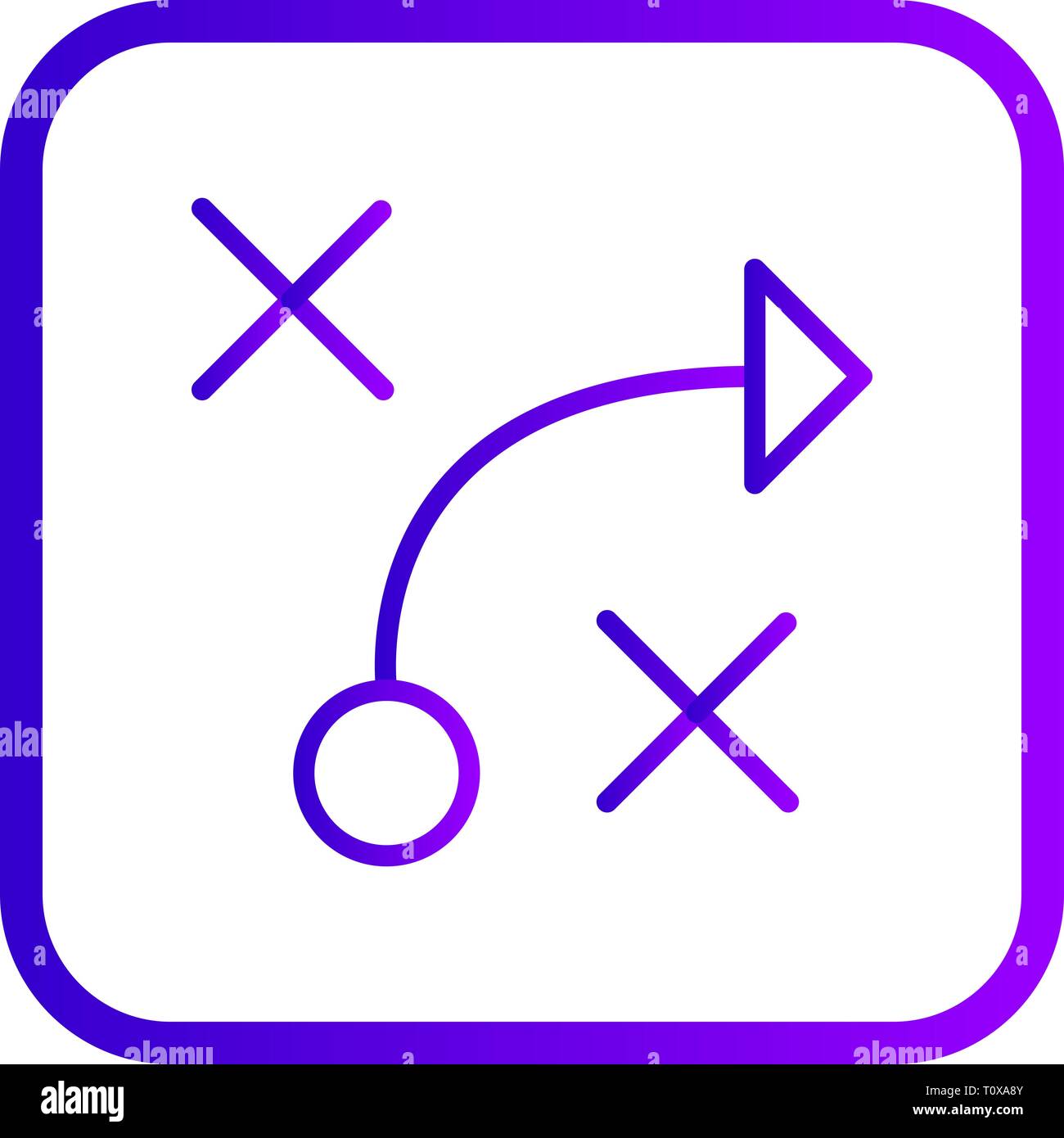 Illustration Tactics Icon Stock Photo - Alamy