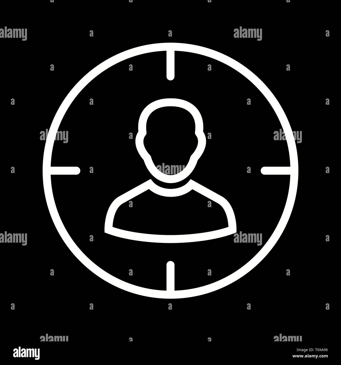 Illustration Aim Icon Stock Photo - Alamy