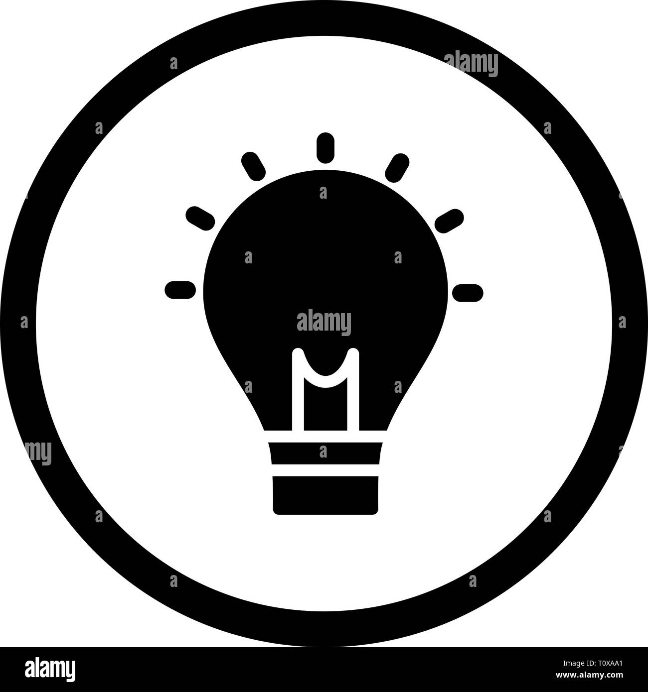 Illustration Idea Icon Stock Photo - Alamy