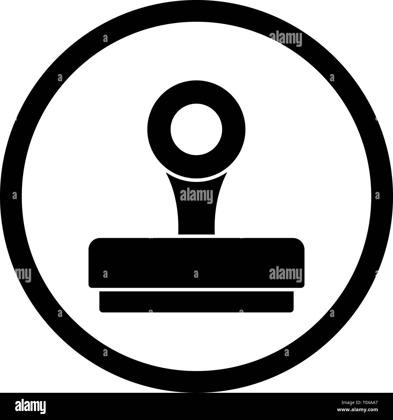 Illustration Stamp Icon Stock Photo - Alamy