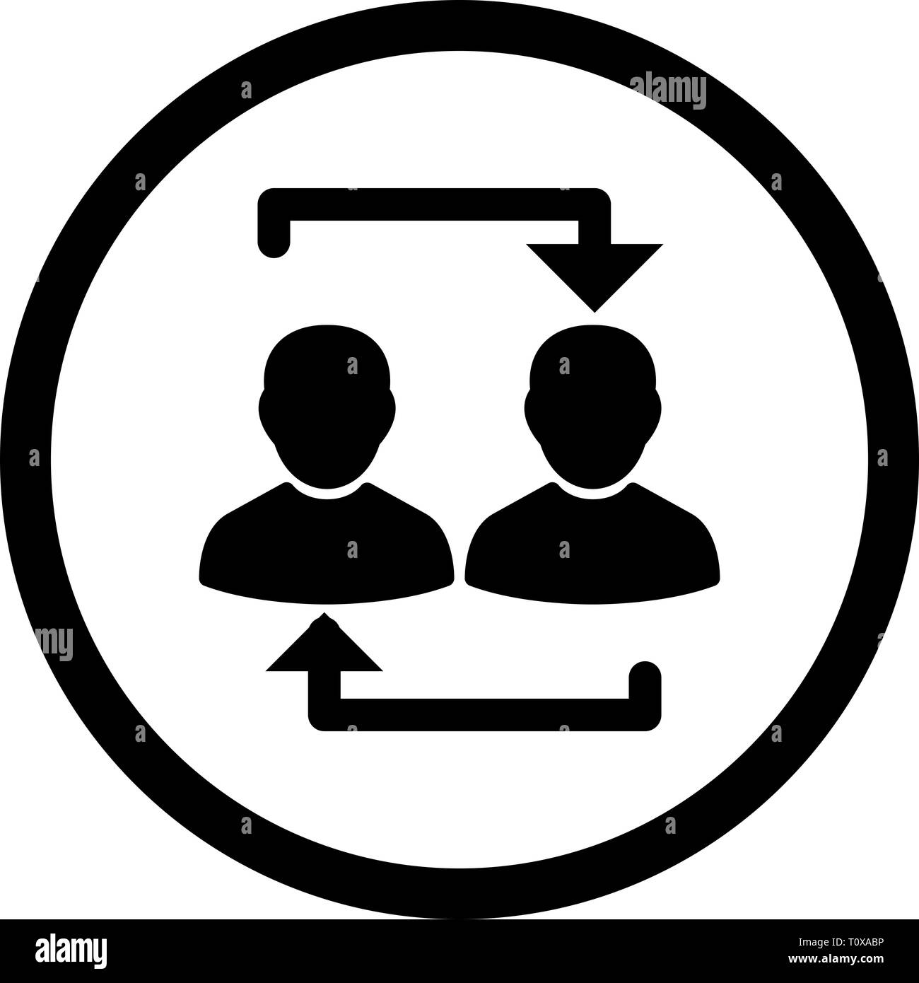 Illustration Exchange Icon Stock Photo - Alamy