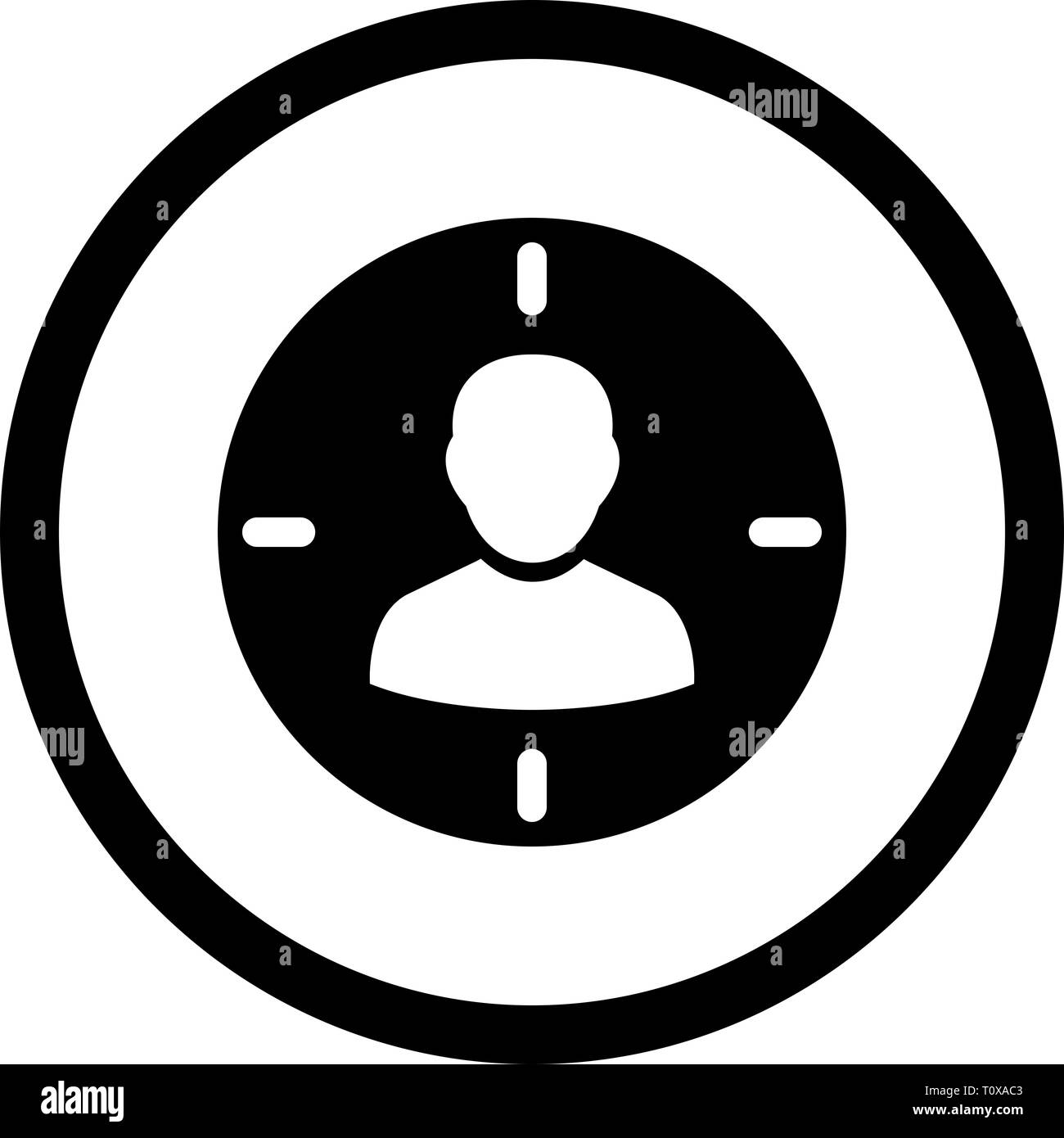 Illustration Aim Icon Stock Photo - Alamy
