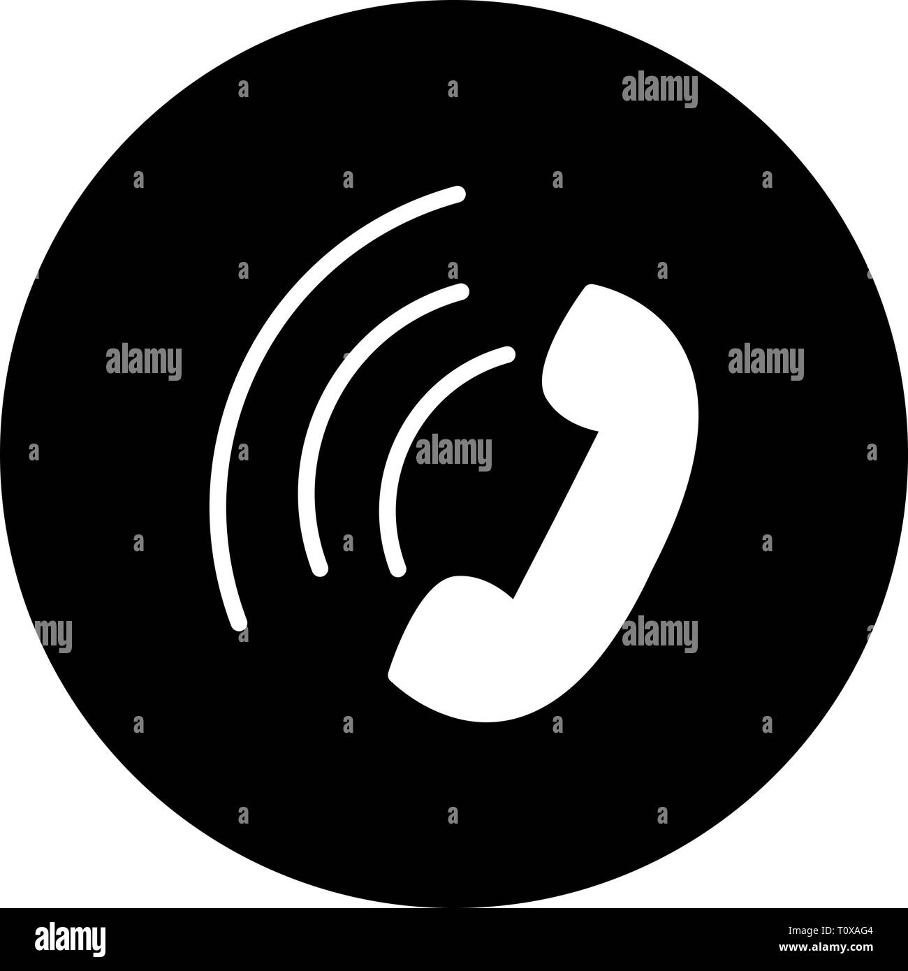 Illustration Active Call Icon Stock Photo - Alamy
