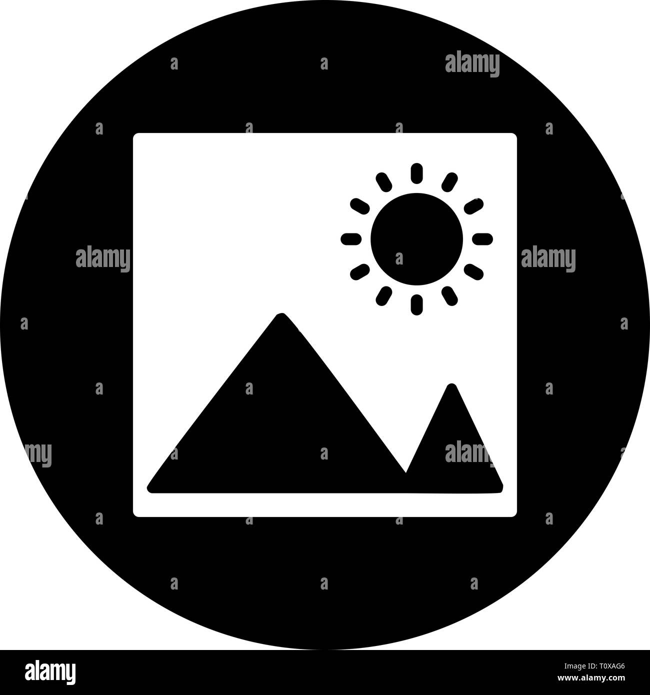 Illustration Picture Icon Stock Photo - Alamy