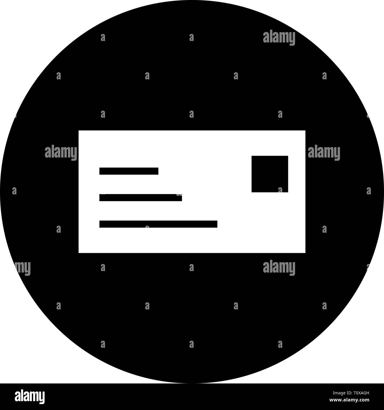 Illustration ID Card Icon Stock Photo - Alamy