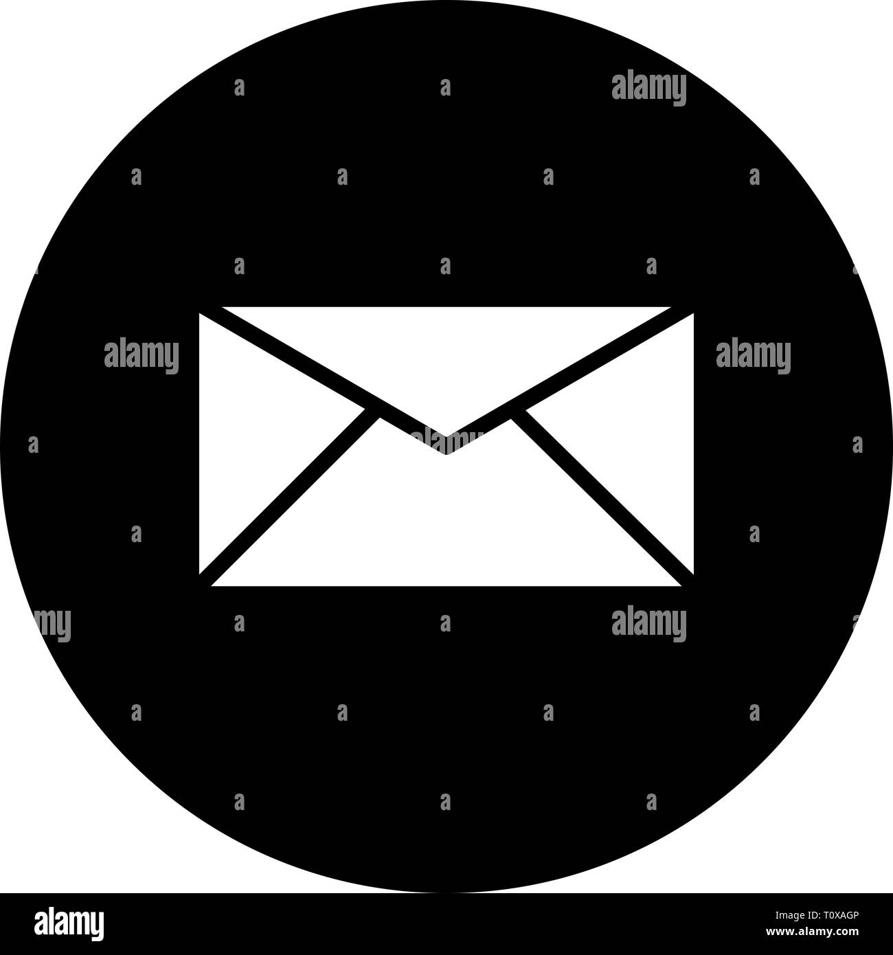 Illustration Inbox Icon Stock Photo - Alamy