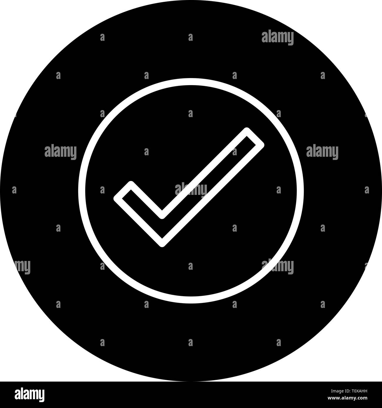 Illustration Valid Icon Stock Photo - Alamy