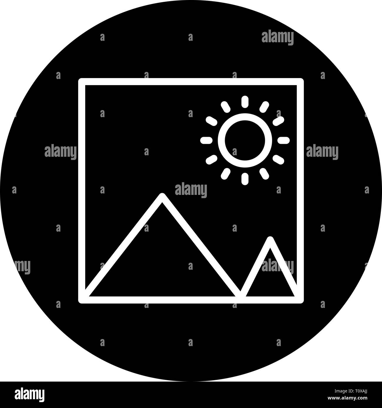 Illustration Picture Icon Stock Photo - Alamy