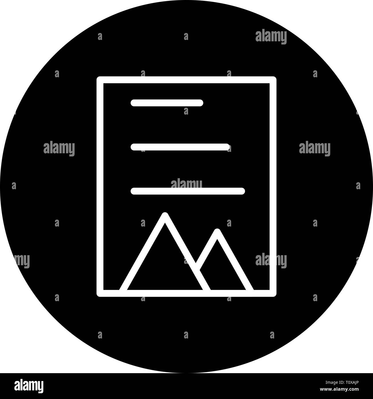 Illustration Document Icon Stock Photo - Alamy