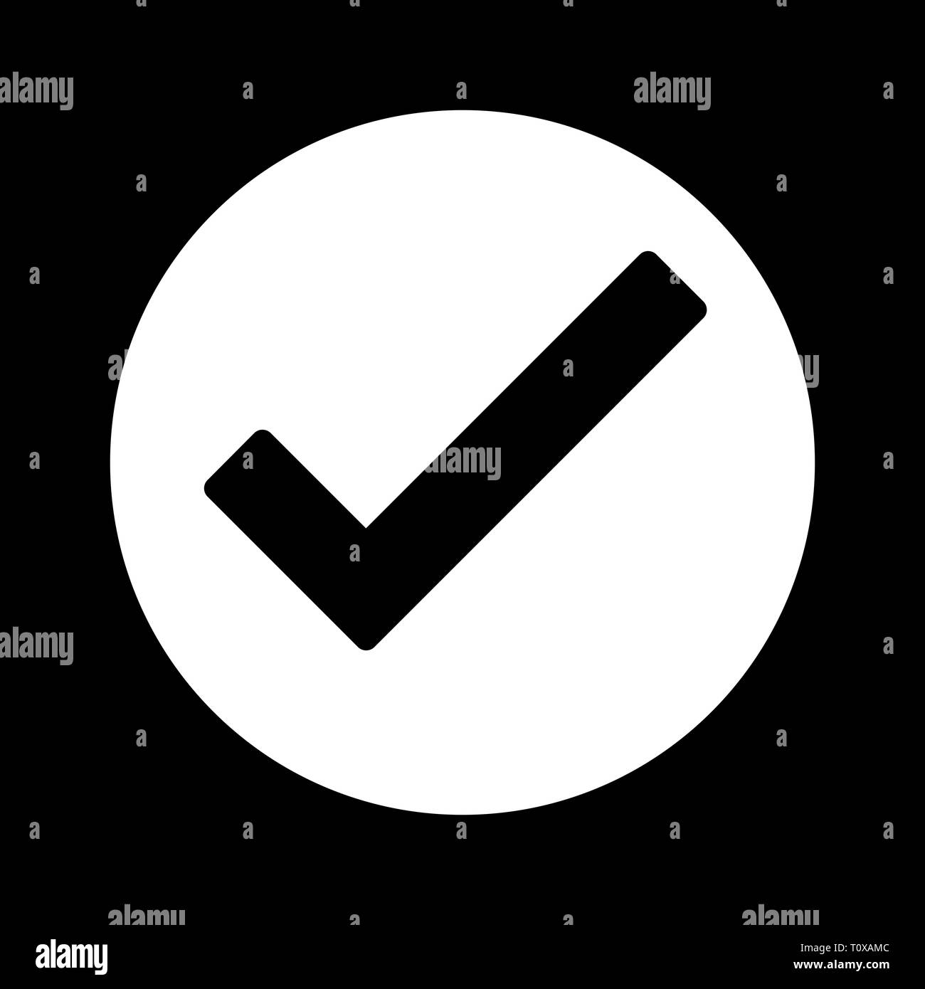 Illustration Valid Icon Stock Photo - Alamy