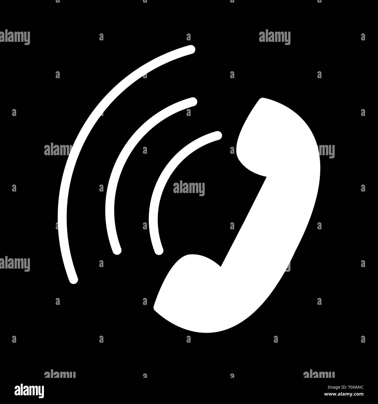 Illustration Active Call Icon Stock Photo - Alamy