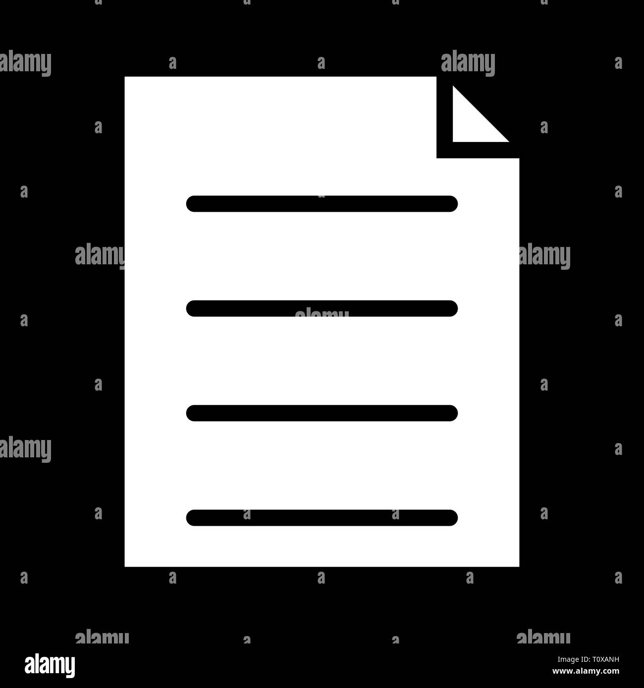Illustration Report Icon Stock Photo - Alamy