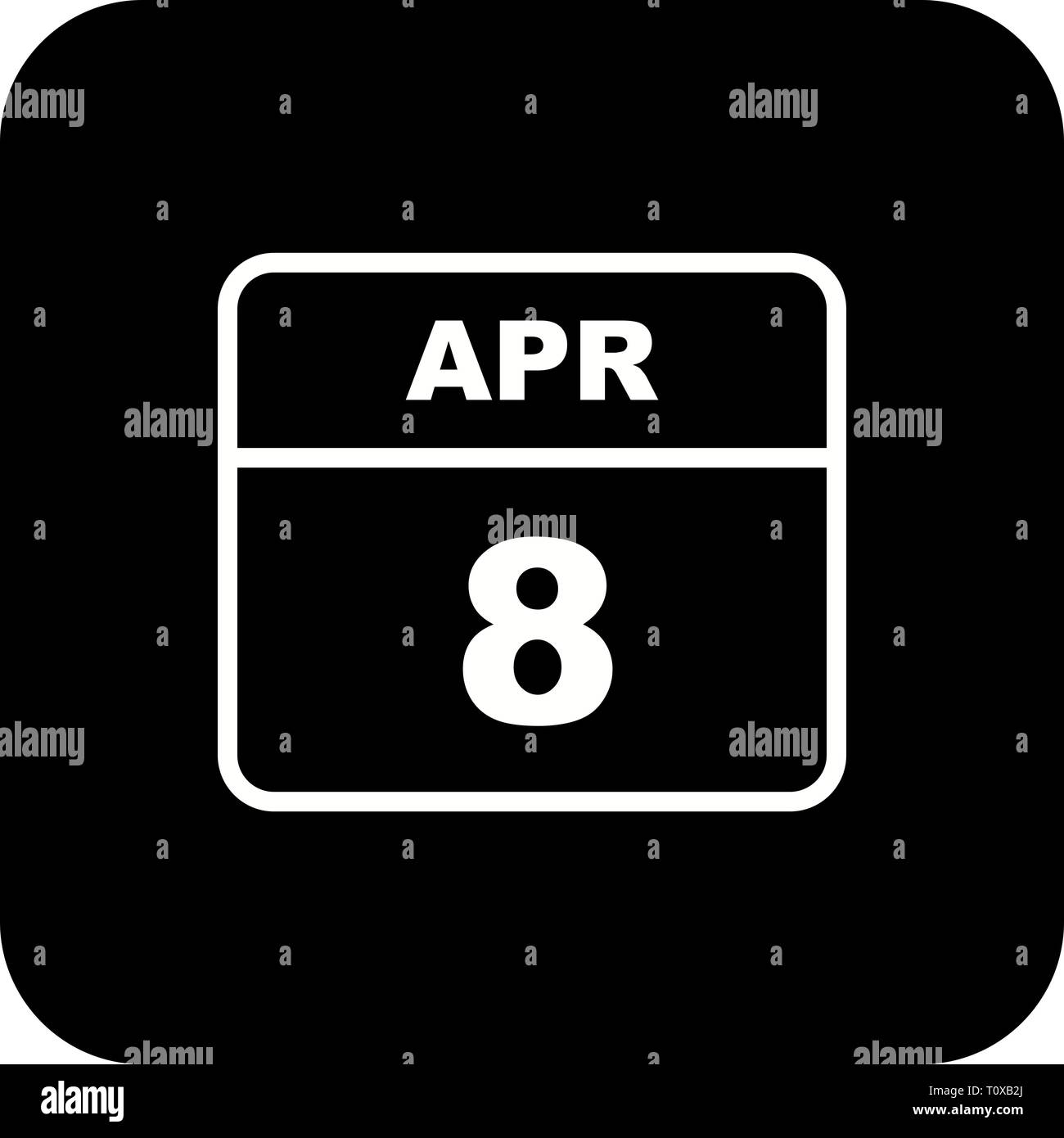 8 calendar Black and White Stock Photos & Images - Alamy