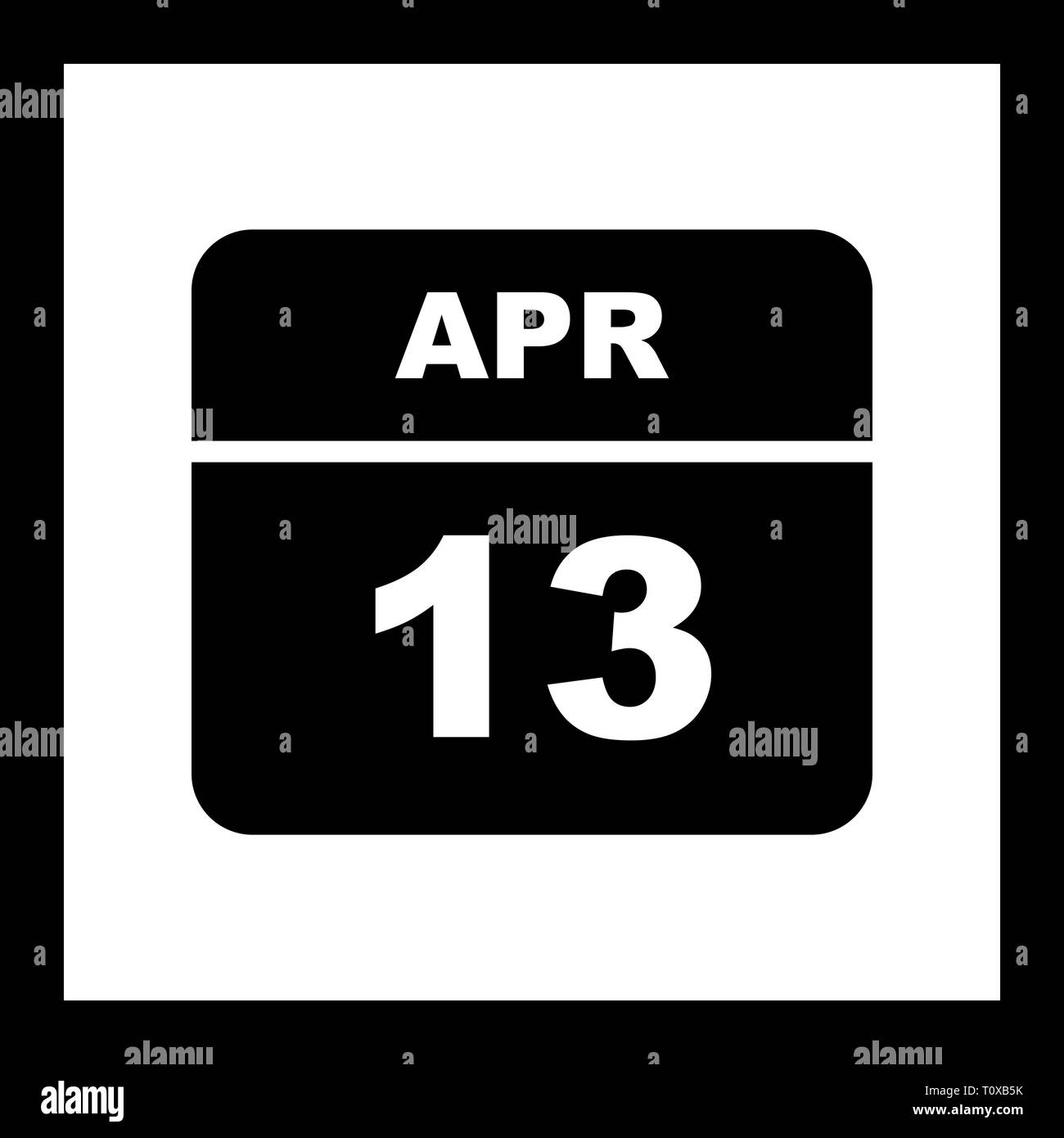 13 calendar Black and White Stock Photos & Images - Alamy