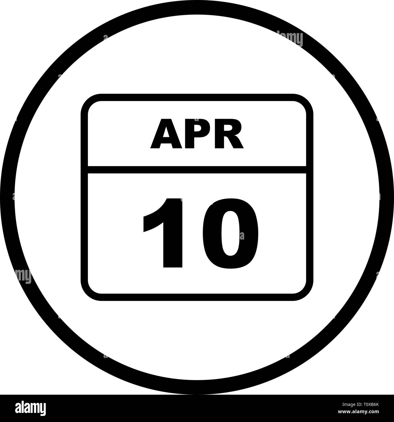 April 05 calendar sign on hi-res stock photography and images - Alamy