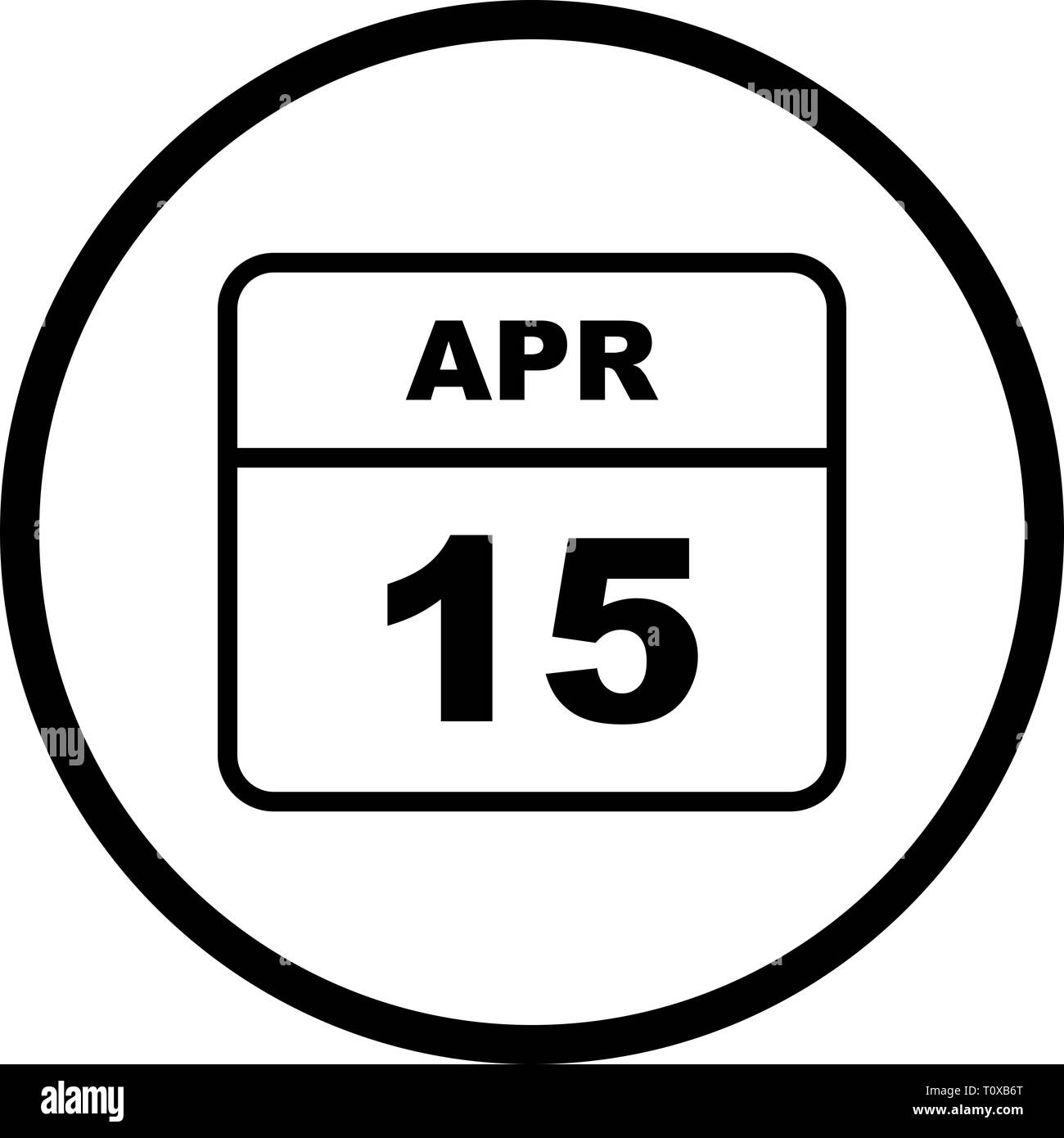 15 calendar Black and White Stock Photos & Images - Alamy
