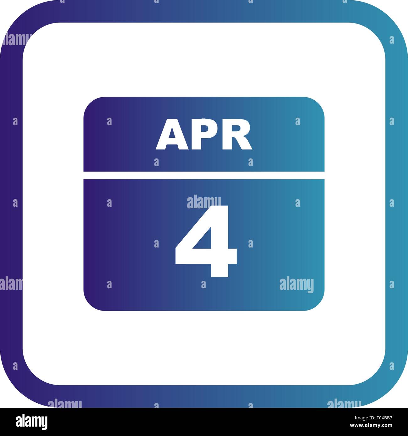 April 05 calendar sign on hi-res stock photography and images - Alamy