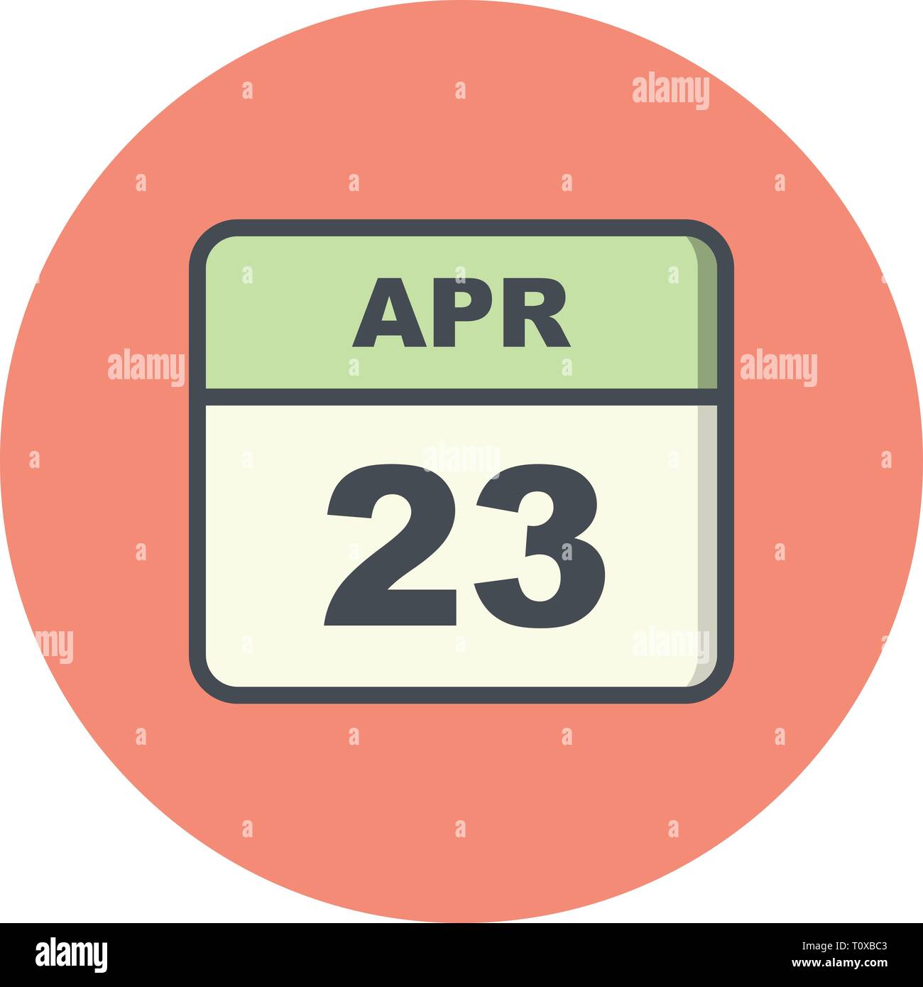 April 05 calendar sign on hi-res stock photography and images - Alamy
