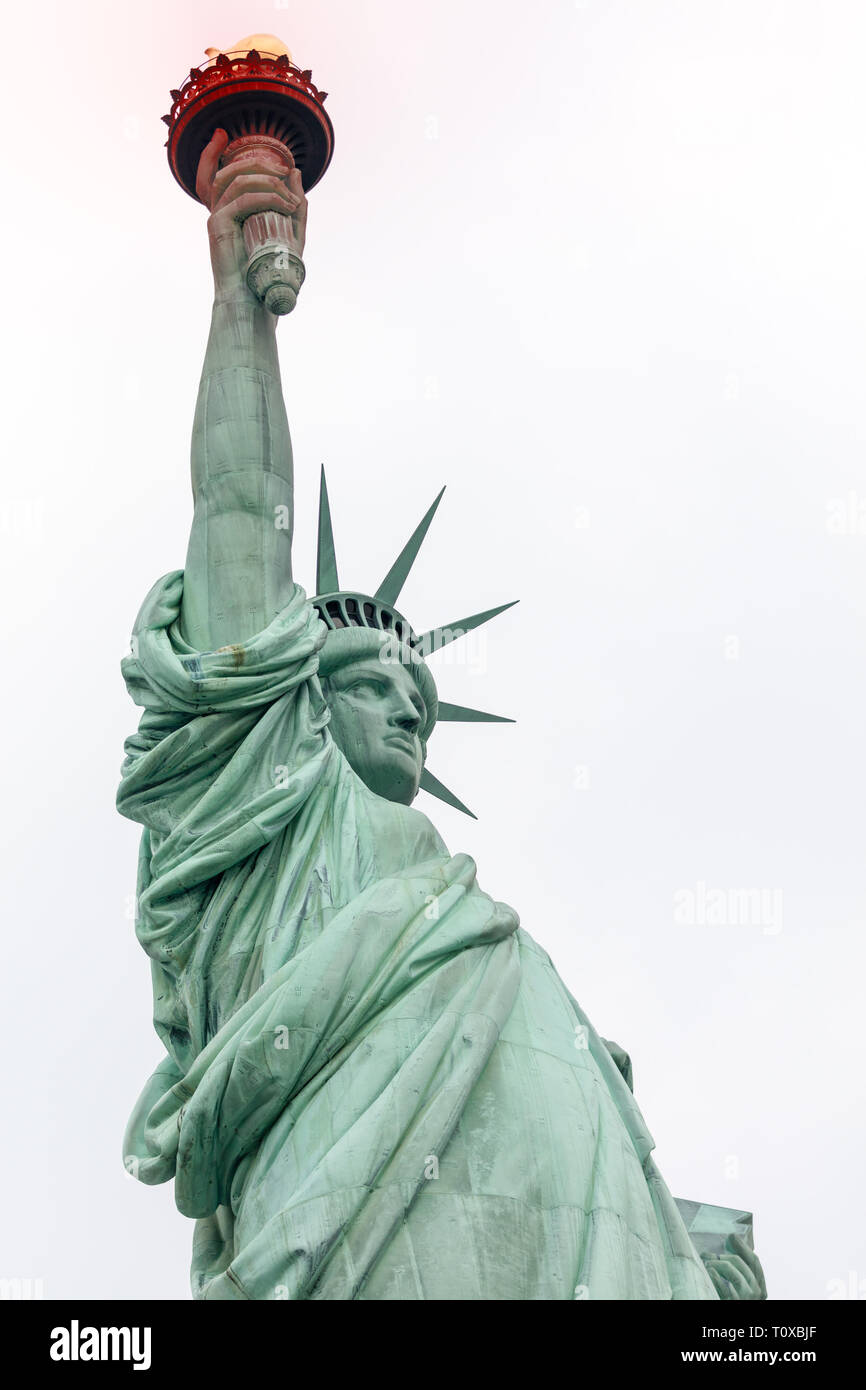 The Statue of Liberty in NYC designed by Frédéric Auguste Bartholdi ...