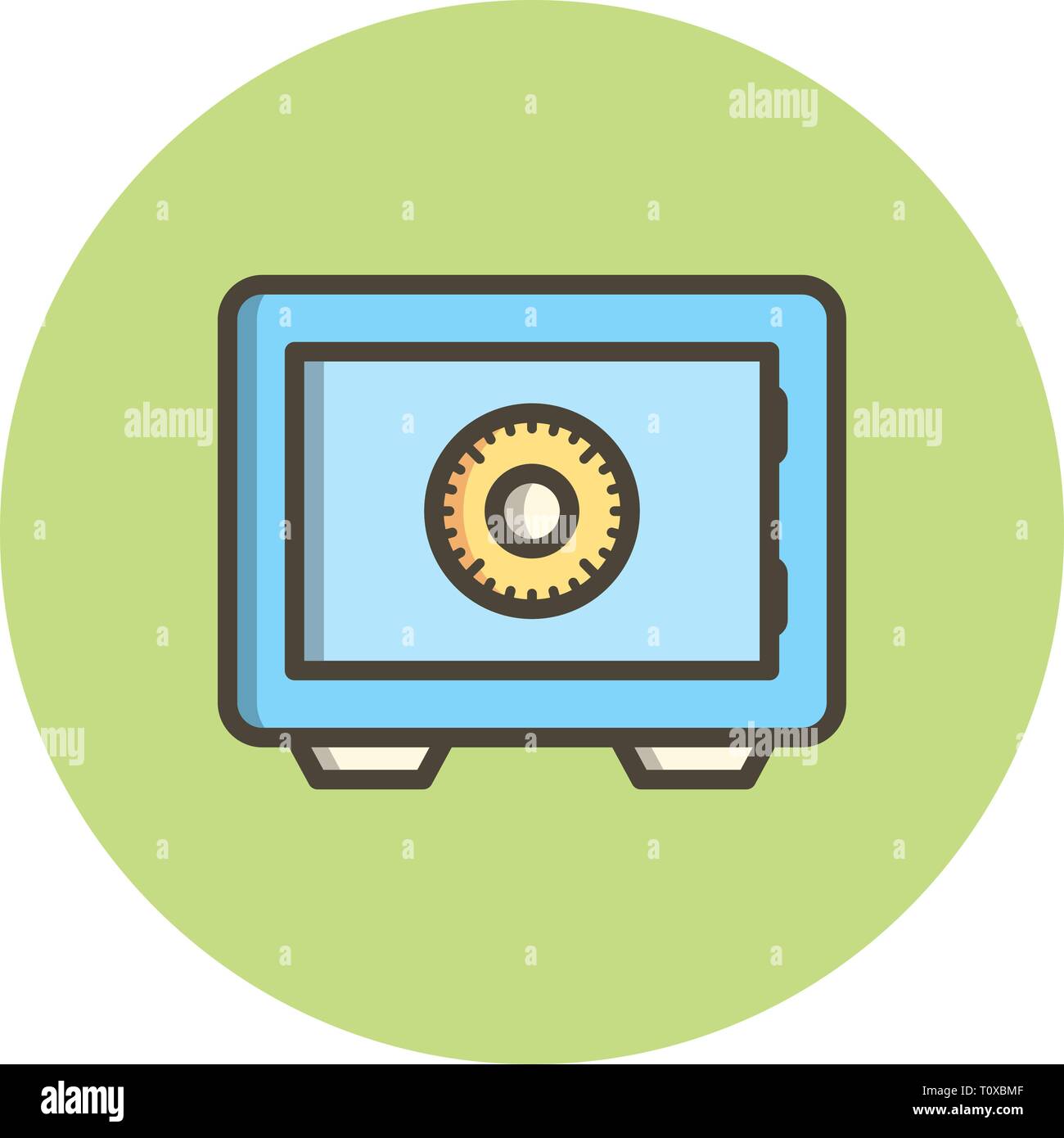 Illustration Safe Icon Stock Photo - Alamy