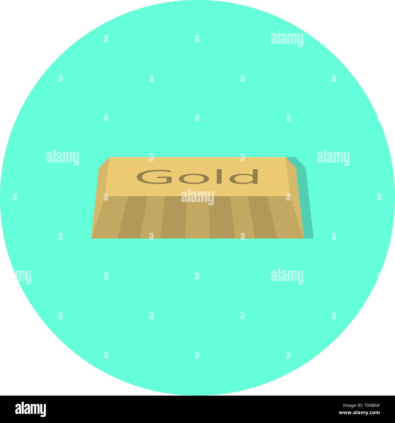 Illustration Gold Icon Stock Photo - Alamy