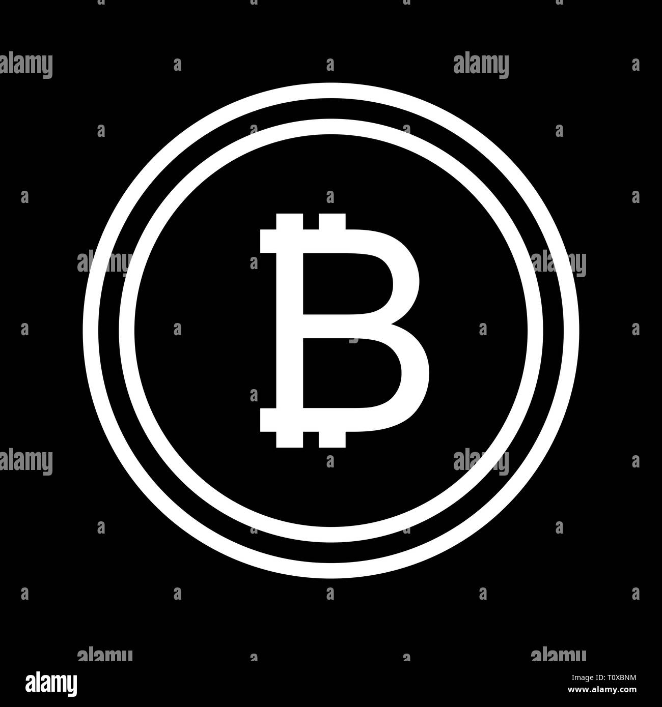 Illustration Bitcoin Icon Stock Photo - Alamy