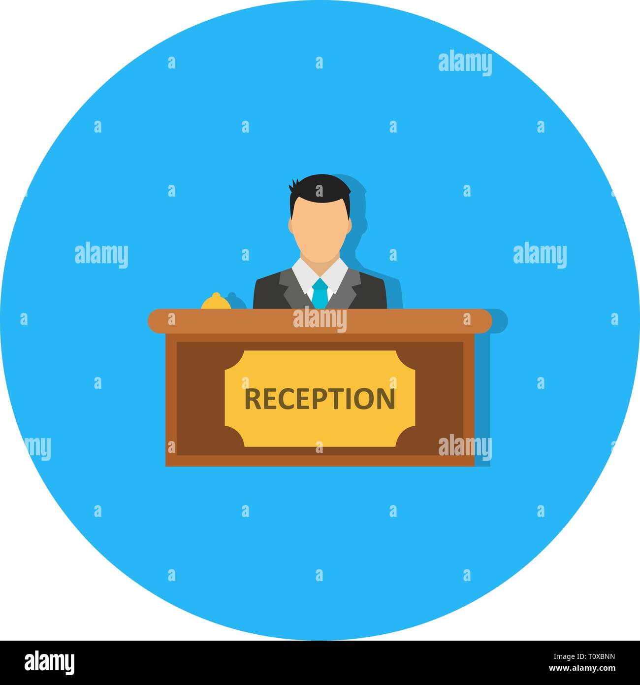 Illustration Reception Icon Stock Photo - Alamy