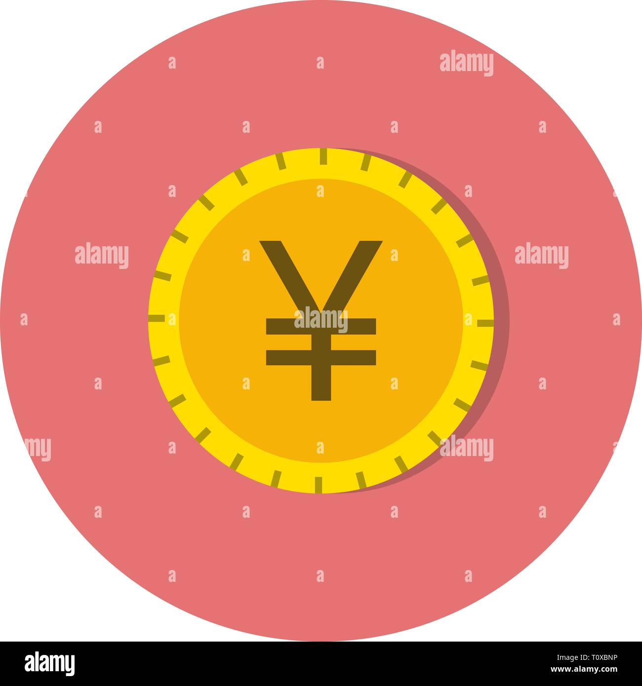 Illustration Yen Icon Stock Photo - Alamy