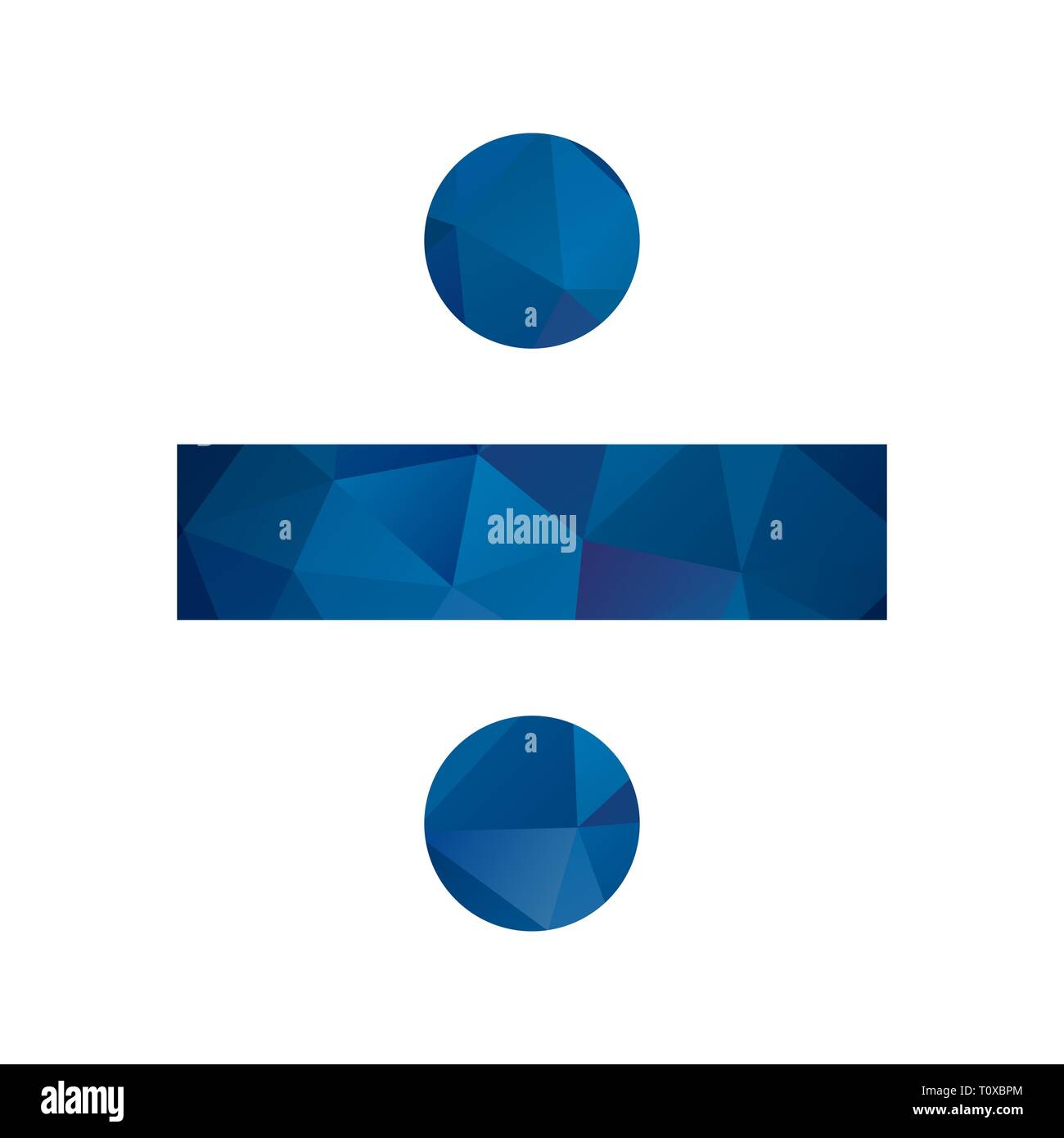 Illustration Divide Icon Stock Photo - Alamy