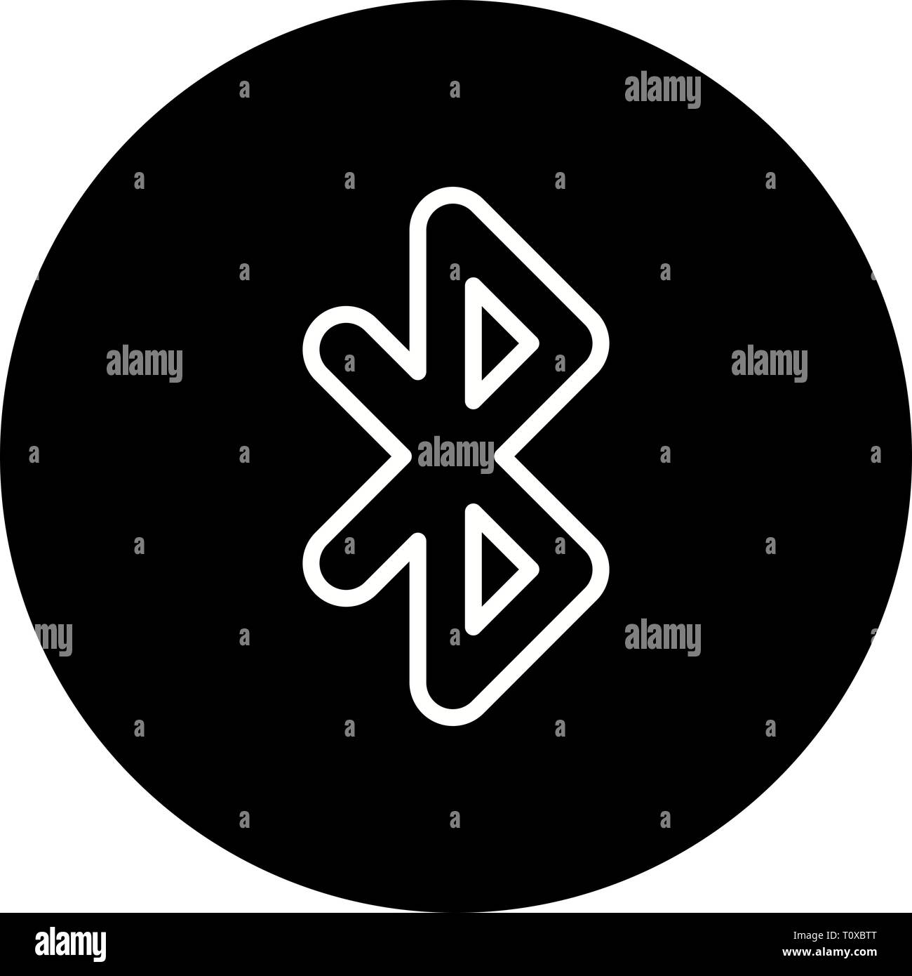Illustration Bluetooth Icon Stock Photo - Alamy