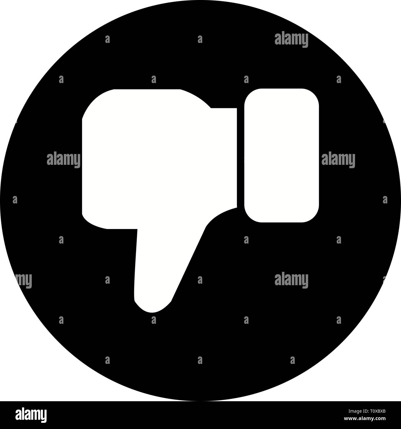 Illustration Dislike Icon Stock Photo - Alamy