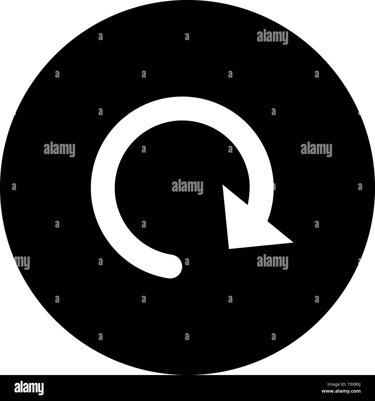 Illustration Reload Icon Stock Photo - Alamy