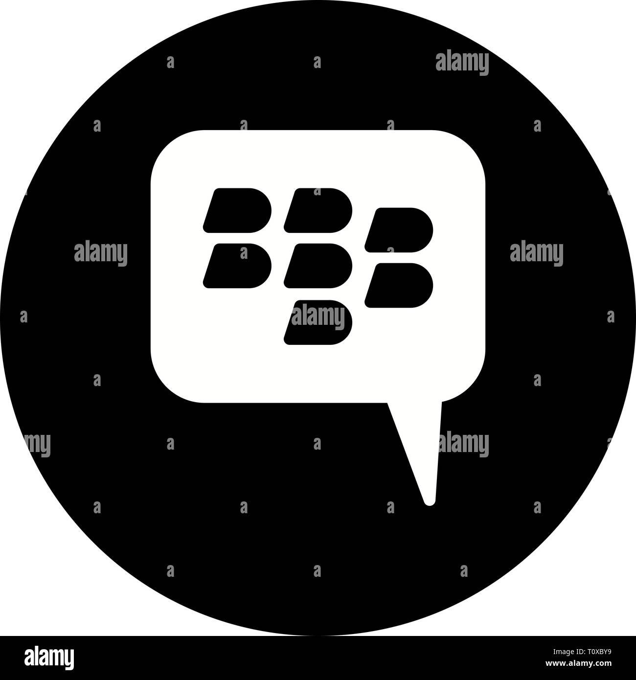 Illustration blackberry Icon Stock Photo - Alamy