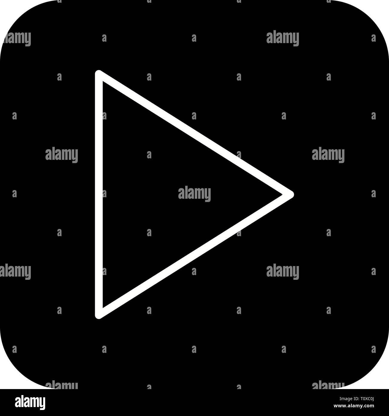 Illustration Play Icon Stock Photo - Alamy