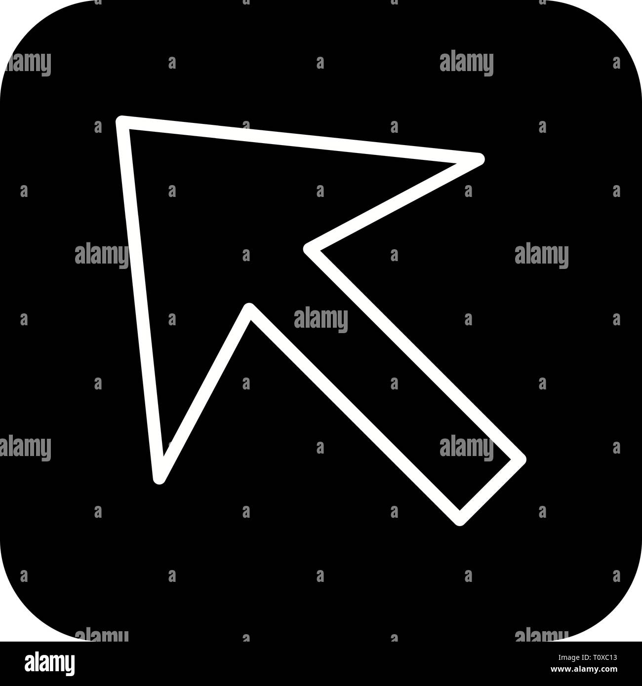 Illustration Cursor Icon Stock Photo - Alamy