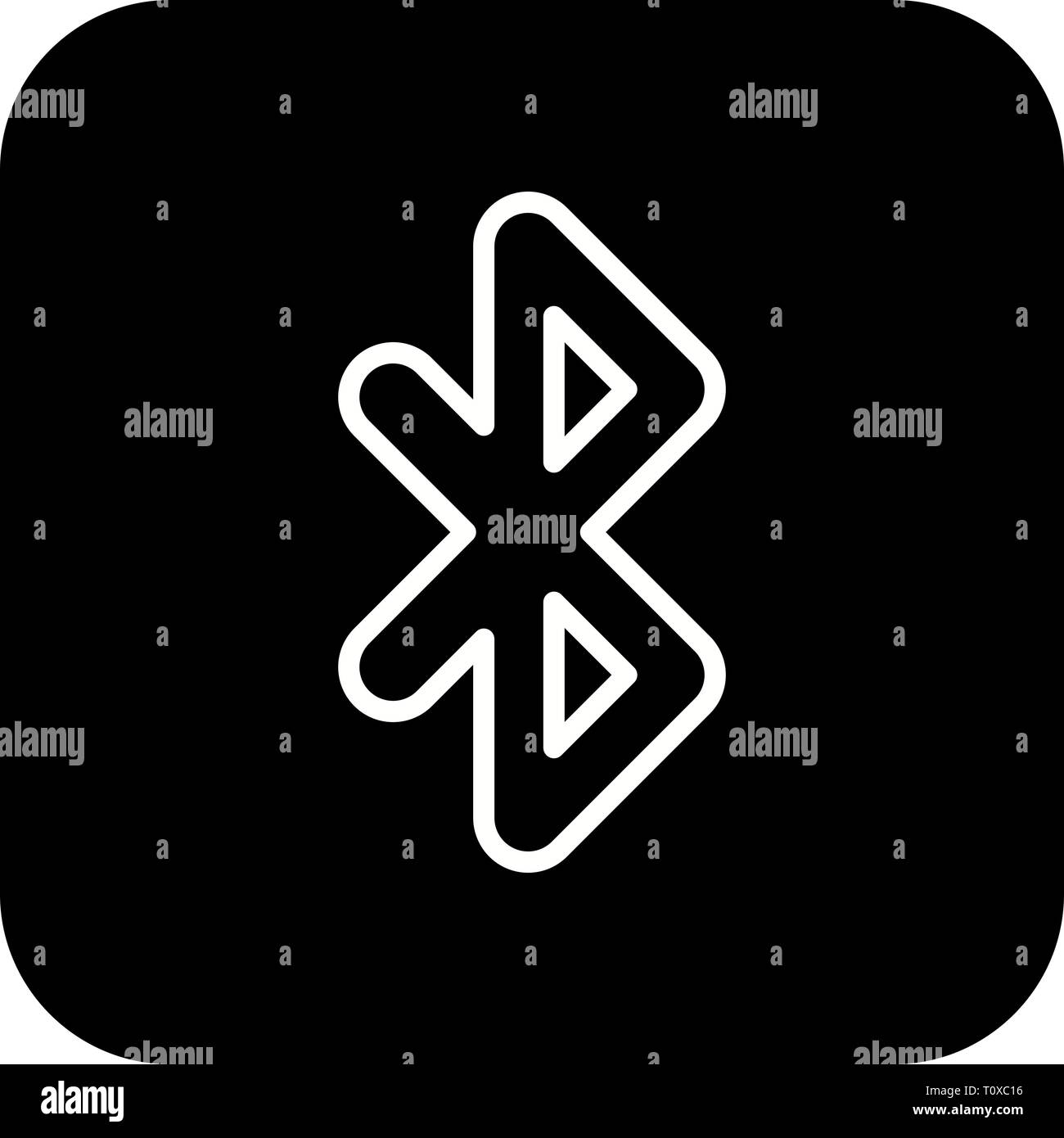 Black Bluetooth Icon