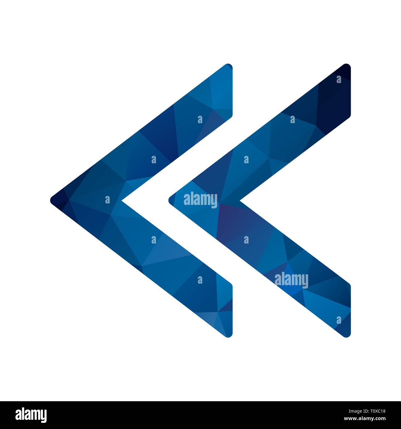 Illustration Previous Icon Stock Photo - Alamy