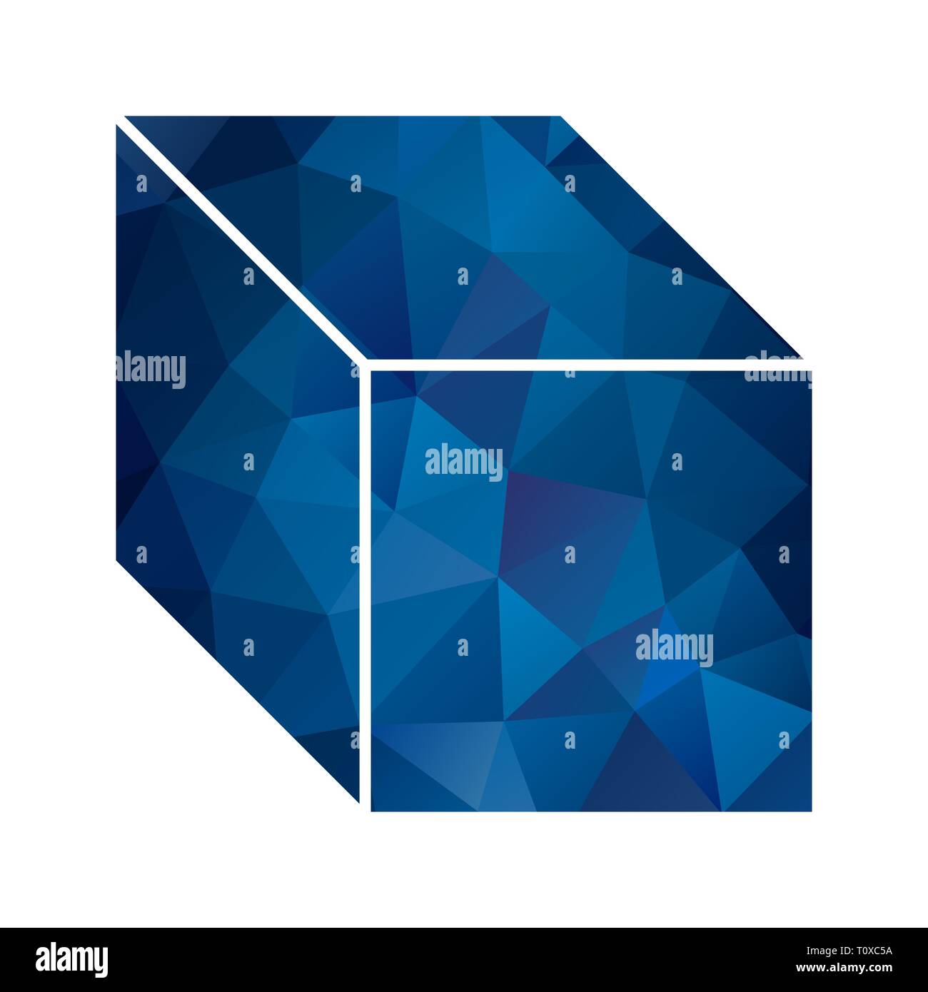 Illustration Cube Icon Stock Photo - Alamy