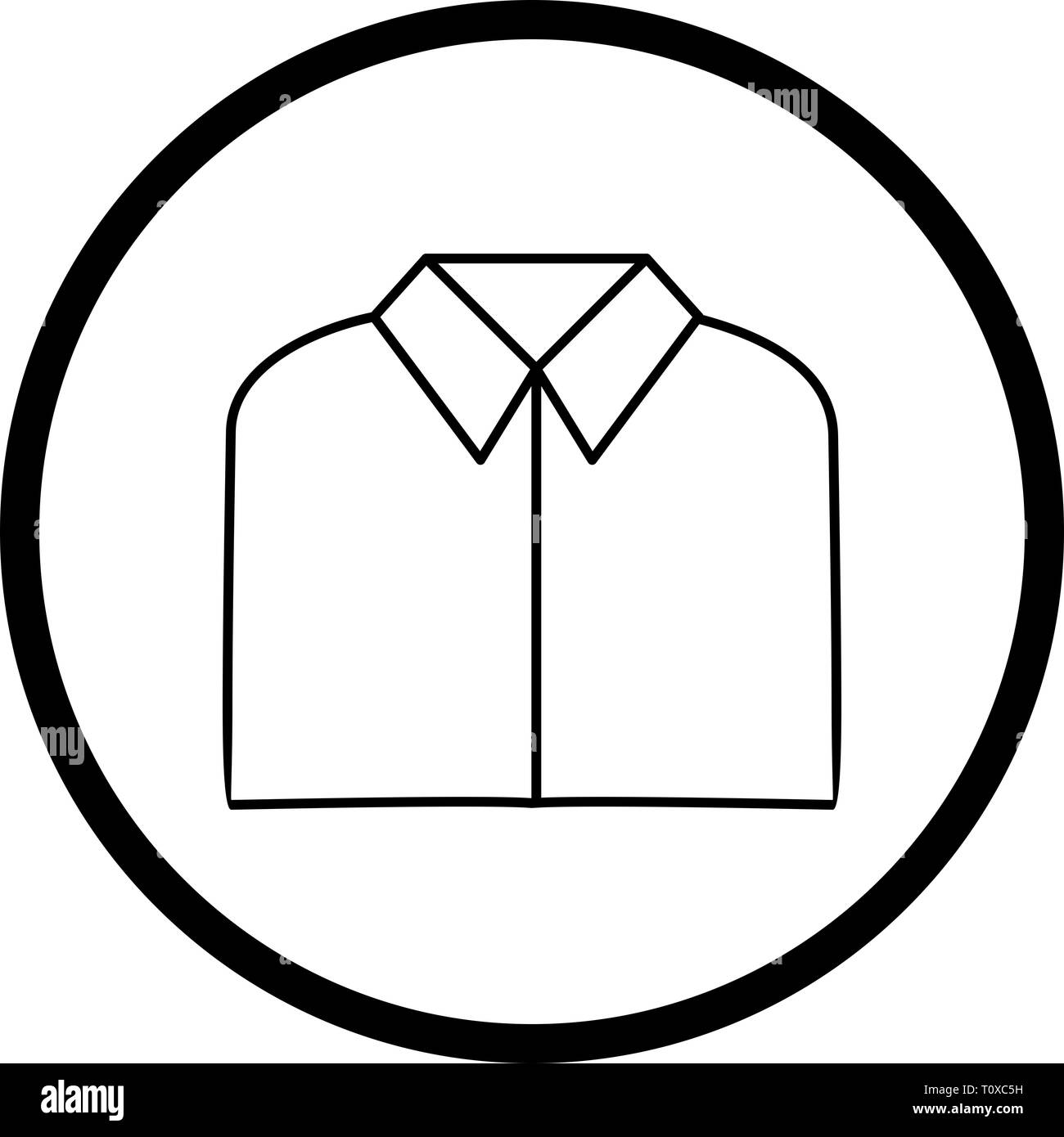 Illustration School Shirt Icon Stock Photo - Alamy