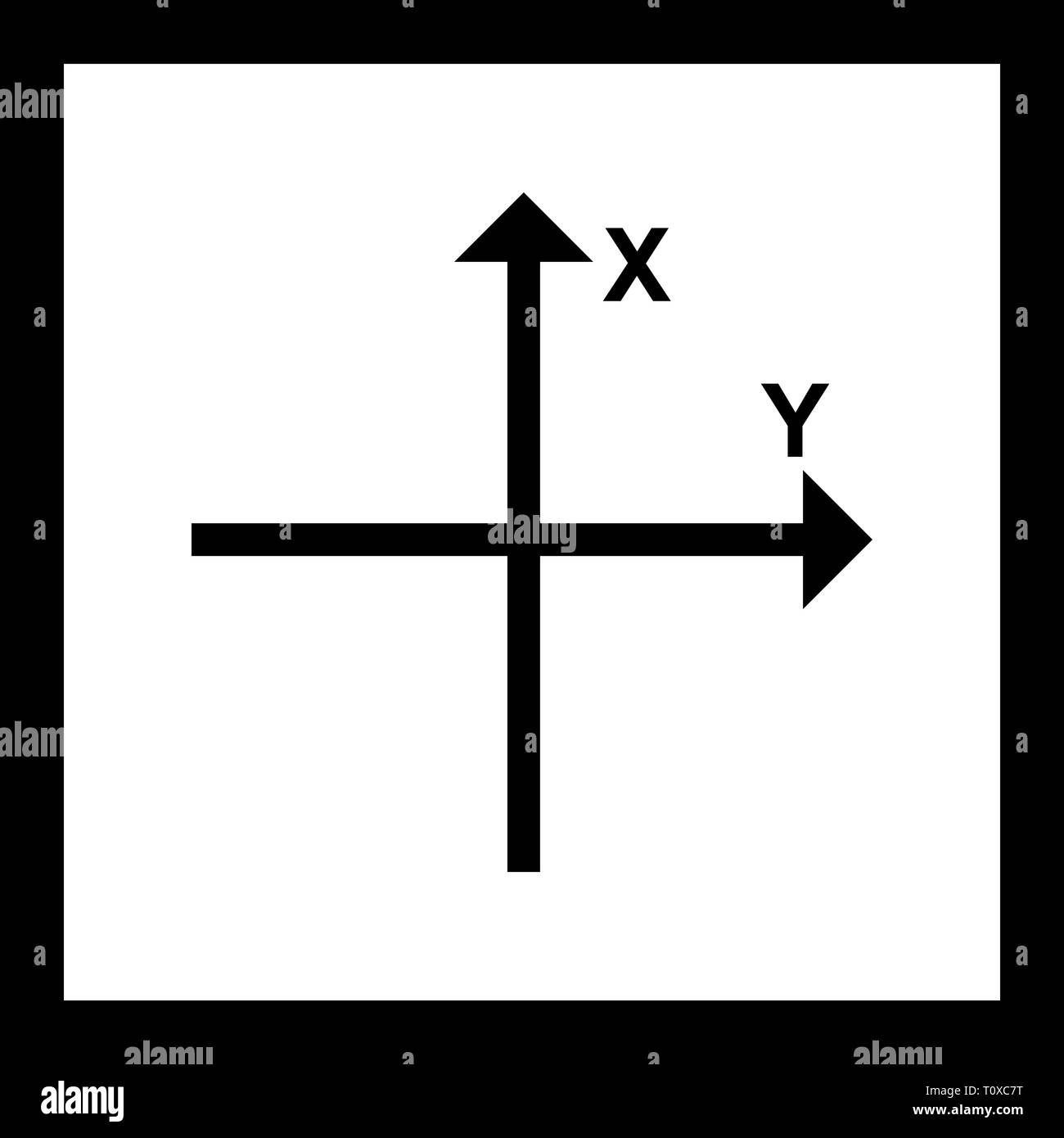 Illustration Axis Icon Stock Photo - Alamy