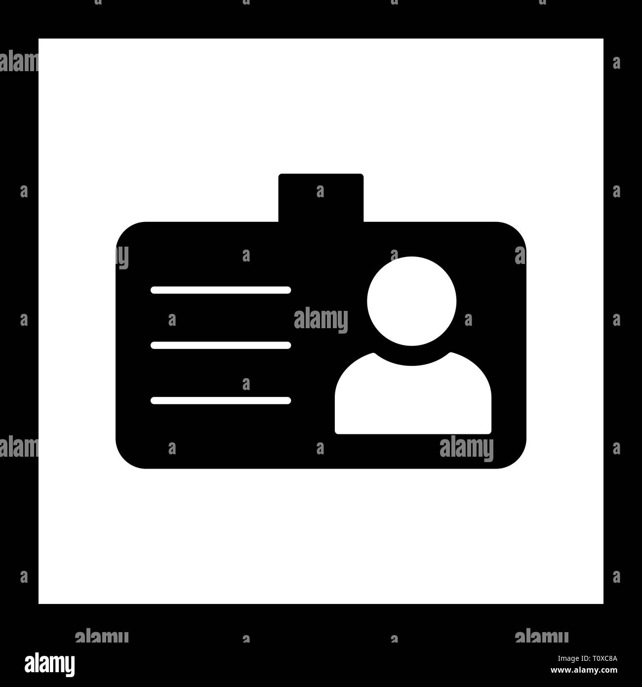 Illustration Student Card Icon Stock Photo - Alamy