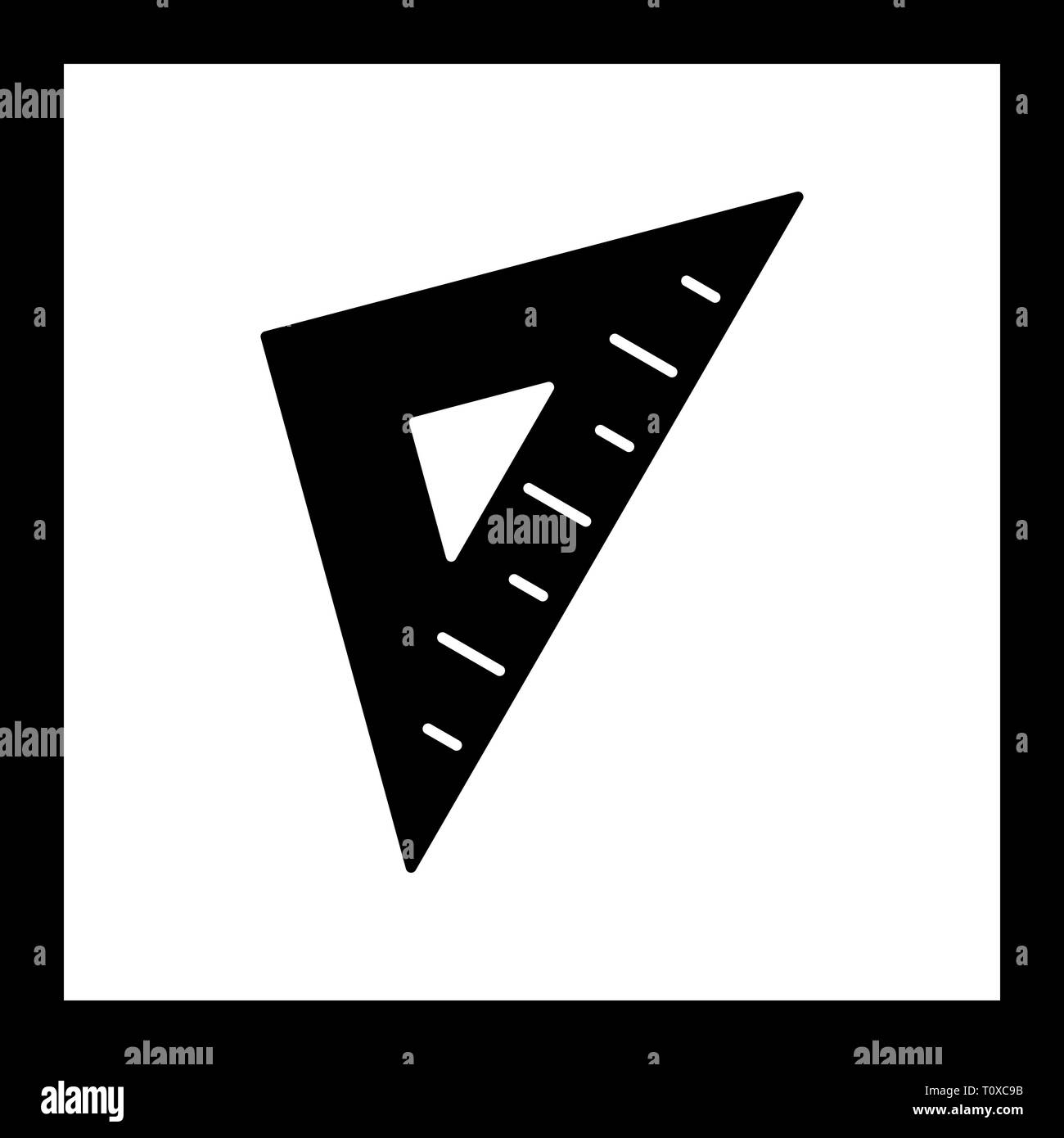 Illustration Set Square Icon Stock Photo - Alamy