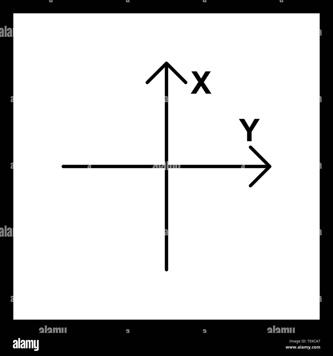 Illustration Axis Icon Stock Photo - Alamy
