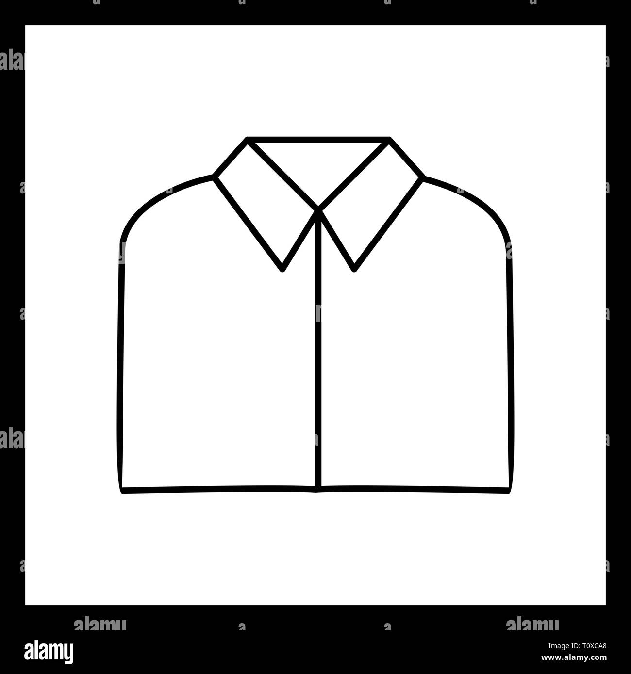 Illustration School Shirt Icon Stock Photo - Alamy