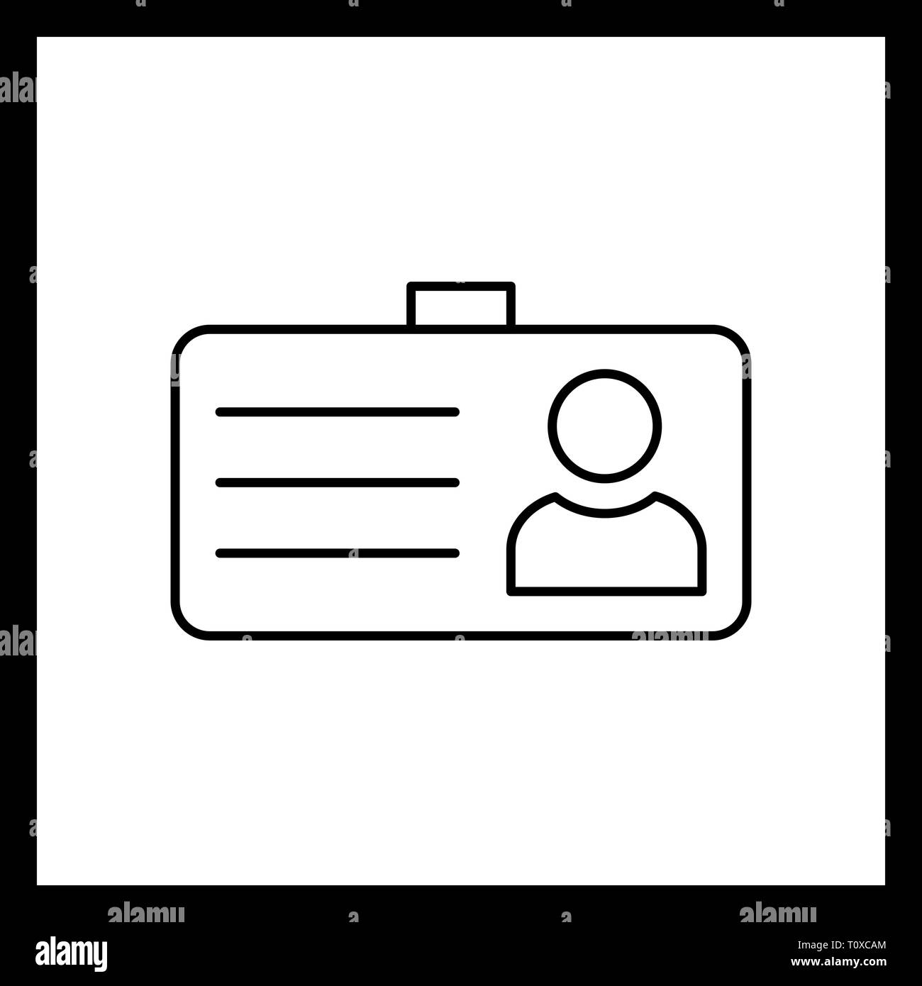 Illustration Student Card Icon Stock Photo - Alamy