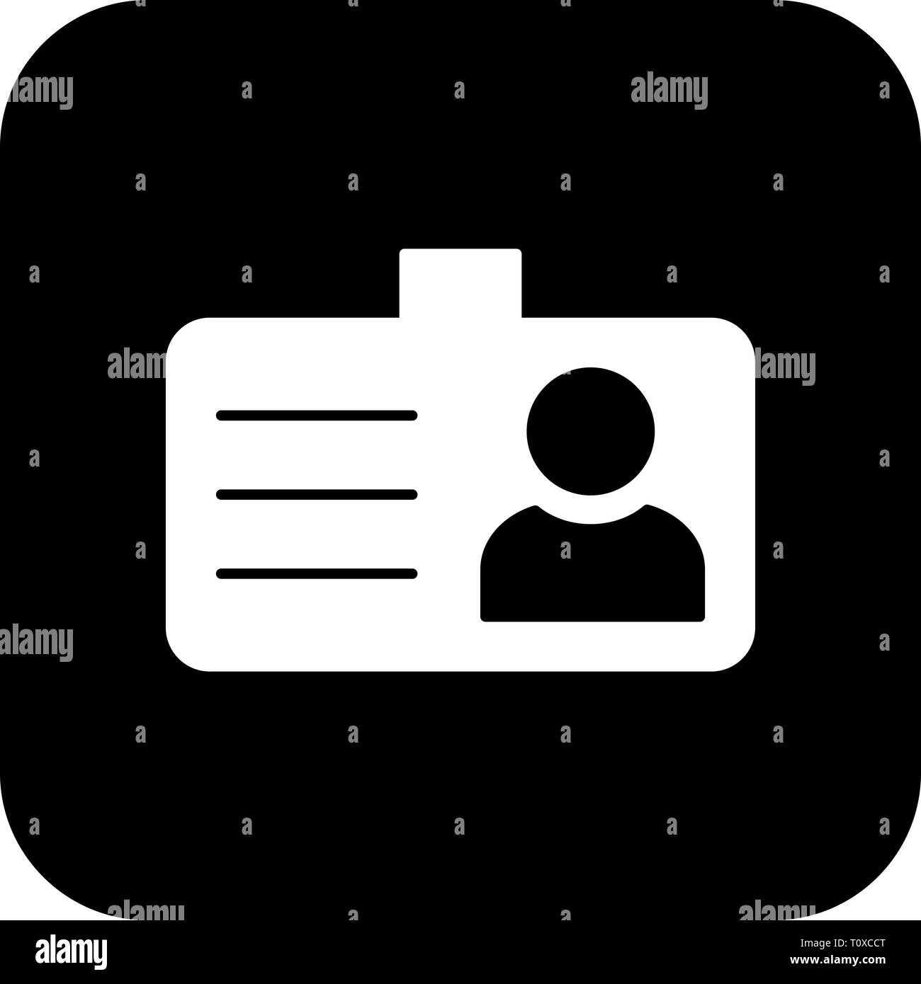 Illustration Student Card Icon Stock Photo - Alamy