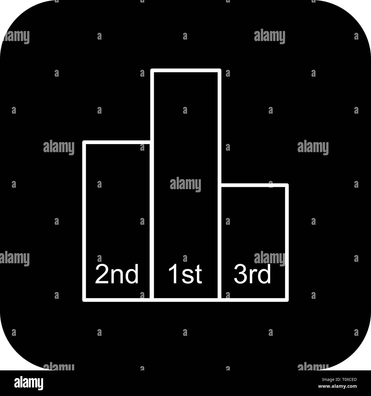 Illustration Leader boards Icon Stock Photo - Alamy